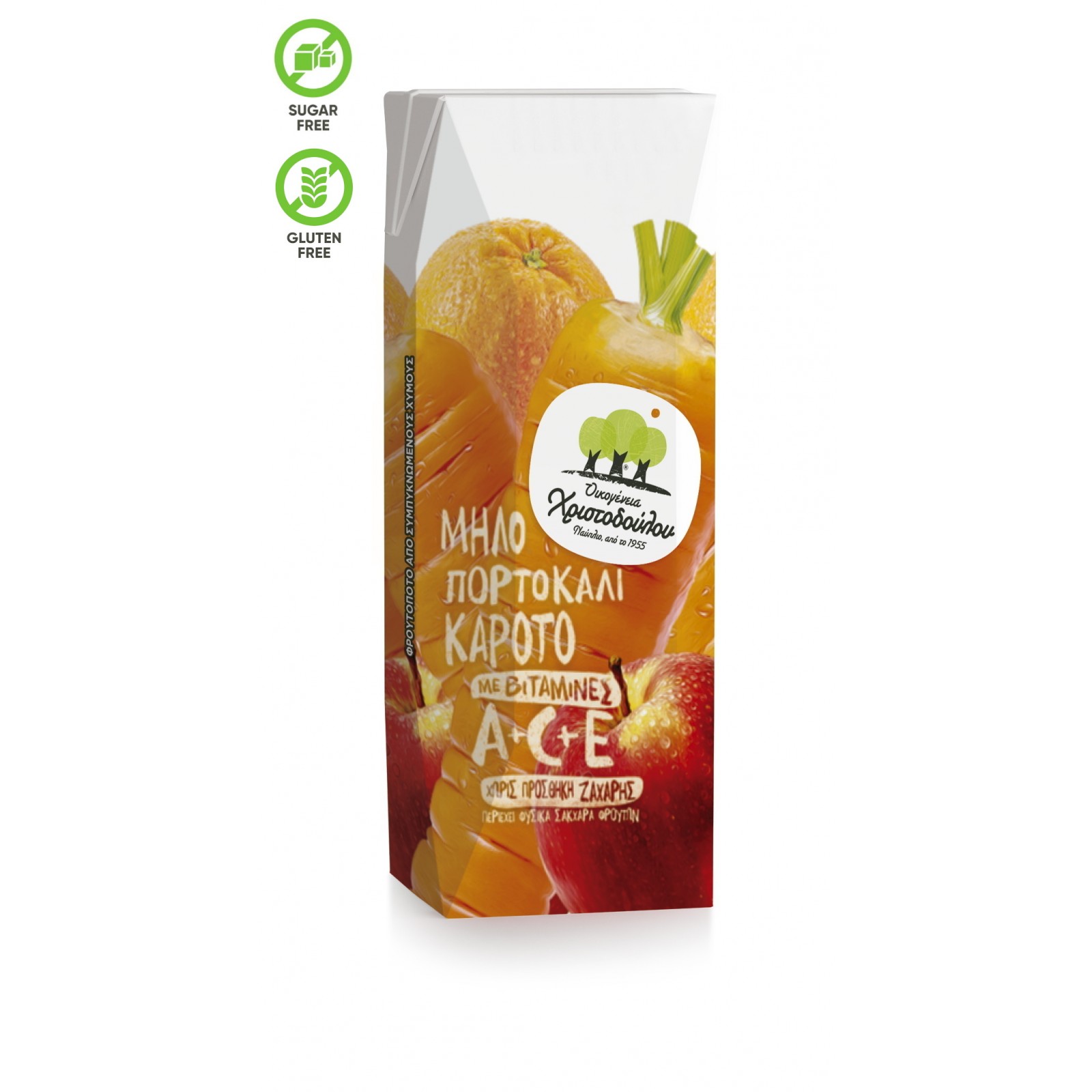 Χριστοδούλου|Χυμός ΜΗΛΟ–ΠΟΡΤΟΚΑΛΙ-ΚΑΡΟΤΟ 250ml|GFOOD Quality