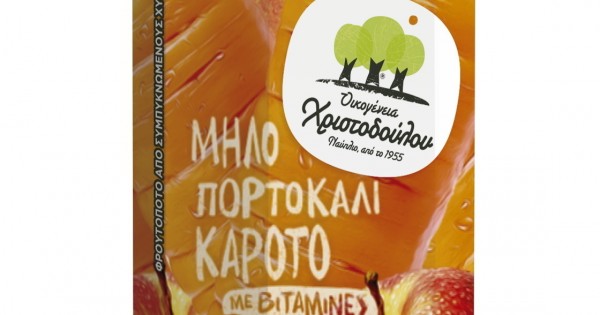 Χριστοδούλου|Χυμός ΜΗΛΟ–ΠΟΡΤΟΚΑΛΙ-ΚΑΡΟΤΟ 250ml|GFOOD Quality