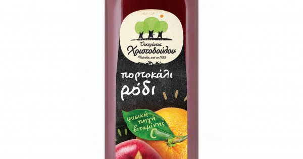 Χριστοδούλου|Φυσικός Χυμός ΡΟΔΙ, ΠΟΡΤΟΚΑΛΙ 1Lt|GFOOD Quality