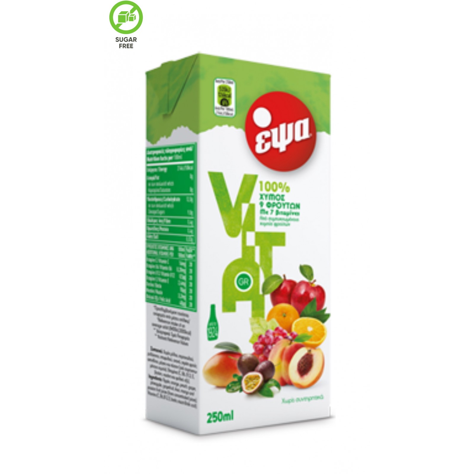 εψα|100% Φυσικός Χυμός VITA χωρίς ζάχαρη 250ml|GFOOD Quality